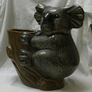Vintage | Accents | Vintage Koala On Branch Pottery Planter | Poshmark